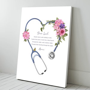 Nurses Prayer Print, Nurse Prayer for Health Gift, Nurse's Prayer for ...