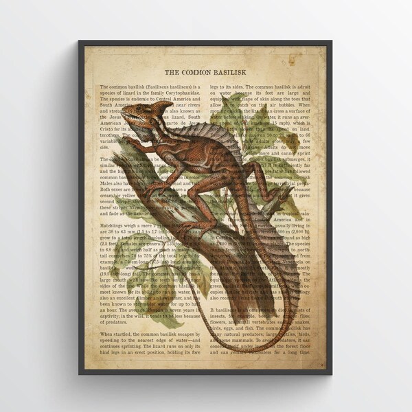 Basilisk Print - Etsy