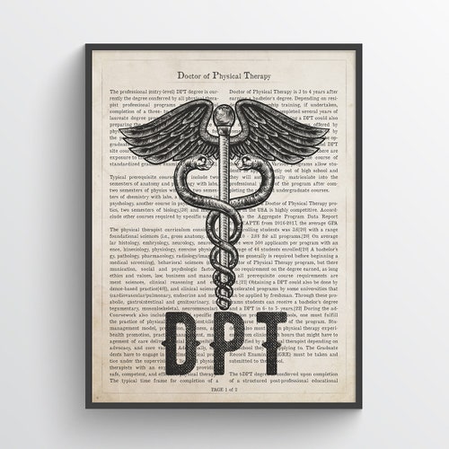 Physical Therapist Gift DPT Art Print Gift for DPT Doctor of - Etsy