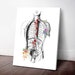 Lymph Glands of the Thorax Anatomy Print, Lymph Nodes Medical Decor ...