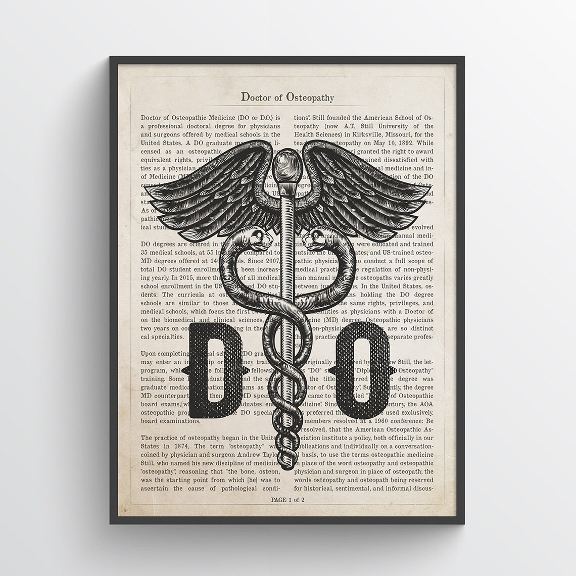 Doctor of Osteopathy Gift DO Gift Osteopathic Doctor Gift - Etsy