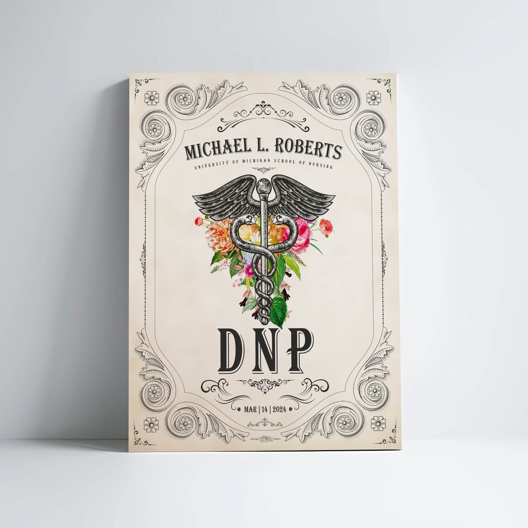 Custom DNP Graduation Print, Personalized Doctor of Nursing Practice ...
