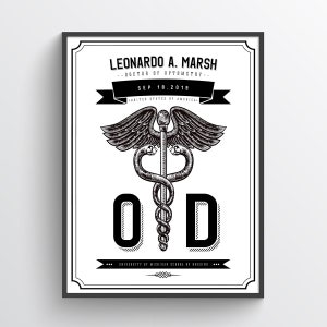 Personalized Doctor of Optometry Gift, Optometrist Gift, OD Decor ...