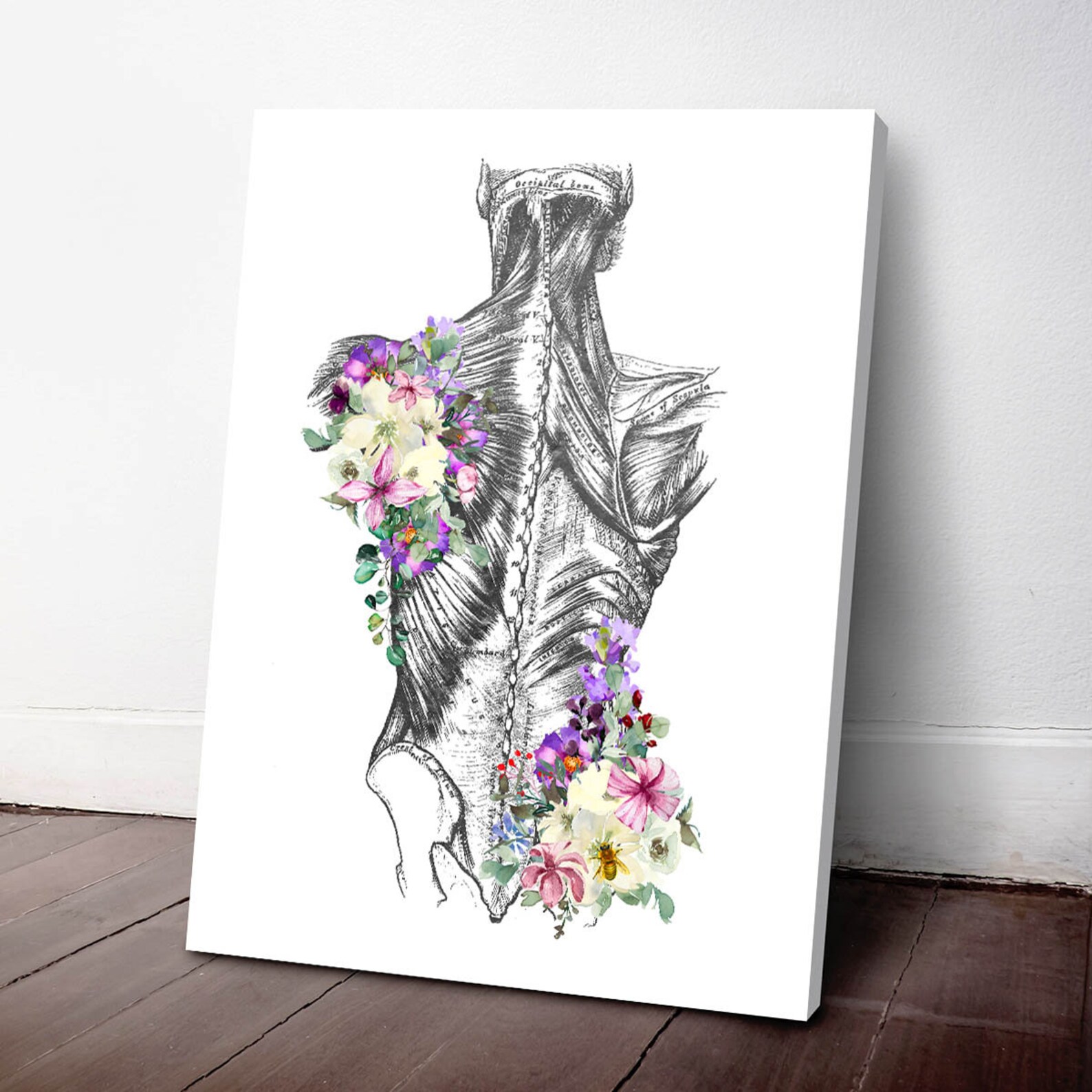 Muscles of the Back Anatomy Print Chiropractor Gift LMT - Etsy