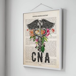 CNA With Caduceus Print for Certified Nursing Assistant Gift Idea for ...