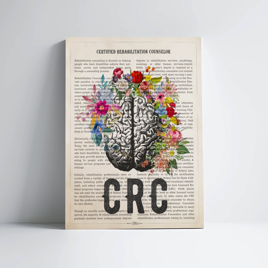 Certified Rehabilitation Counselor Graduation Gift, CRC With Flowers ...