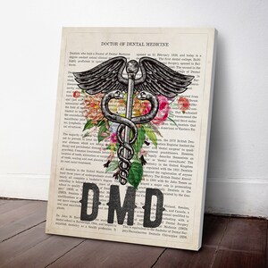 DMD With Flowers Print Doctor of Dental Medicine Gift - Etsy
