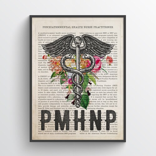 NP With Flowers Print Nurse Practitioner Gift Registered | Etsy