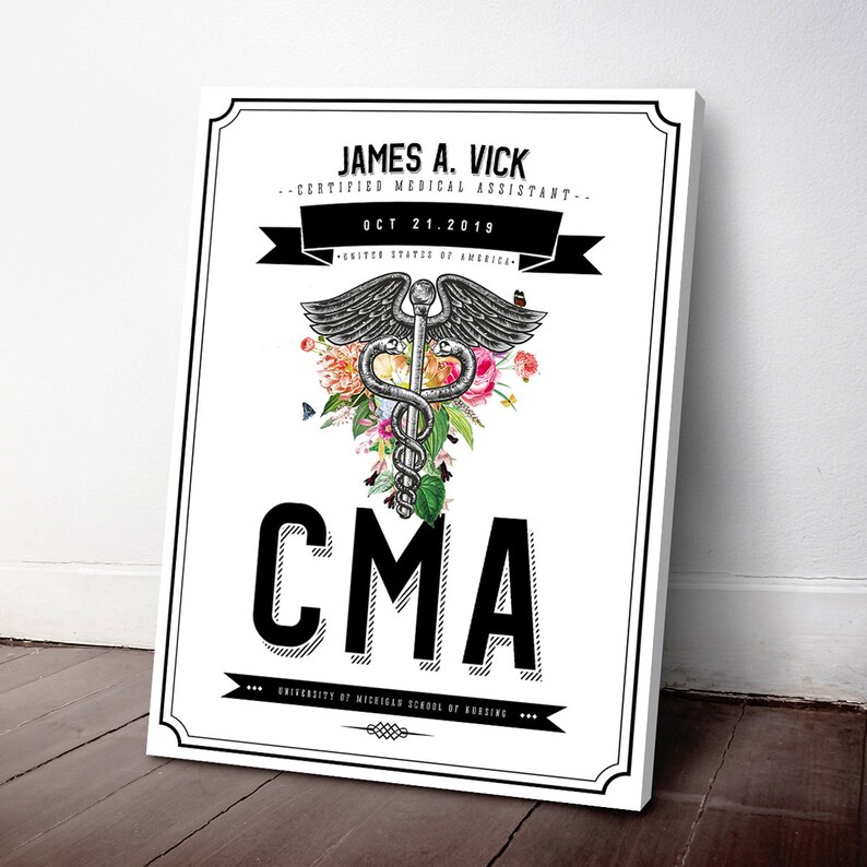 Personalized Certified Medical Assistant Gift CMA Gift - Etsy