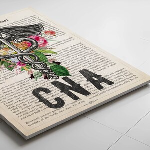 CNA With Caduceus Print for Certified Nursing Assistant Gift Idea for ...