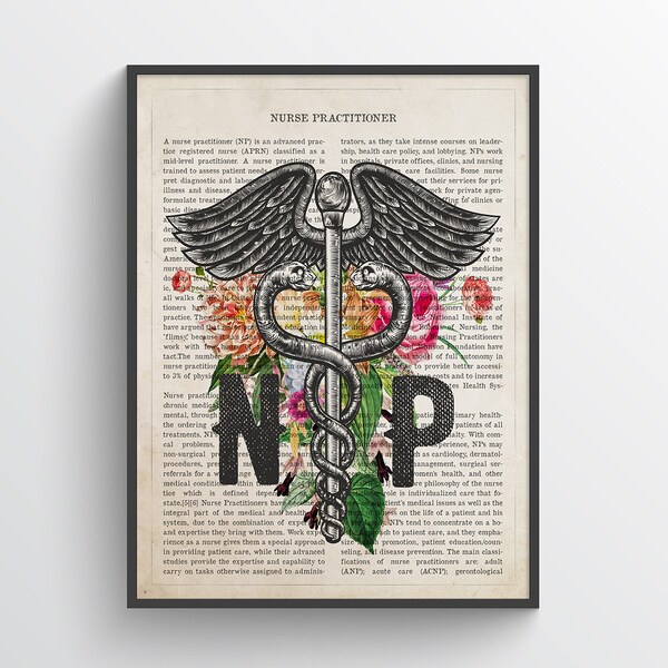 Nurse Practitioner Art - Etsy