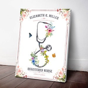 Custom Stethoscope Graduation Print, Nurse Gift, Doctor Gift, Medical ...