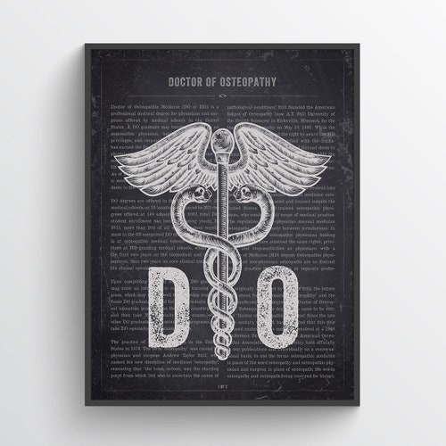 Doctor of Osteopathy Gift DO Gift Osteopathic Doctor Gift - Etsy