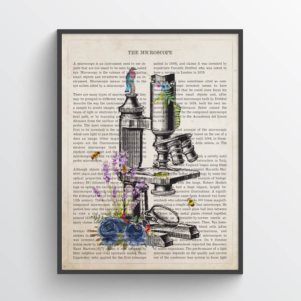 Microscope Art - Etsy
