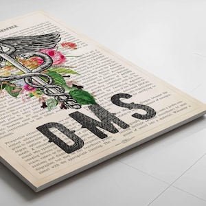 DMS With Flowers Print, Diagnostic Medical Sonographer Gift, DMS ...