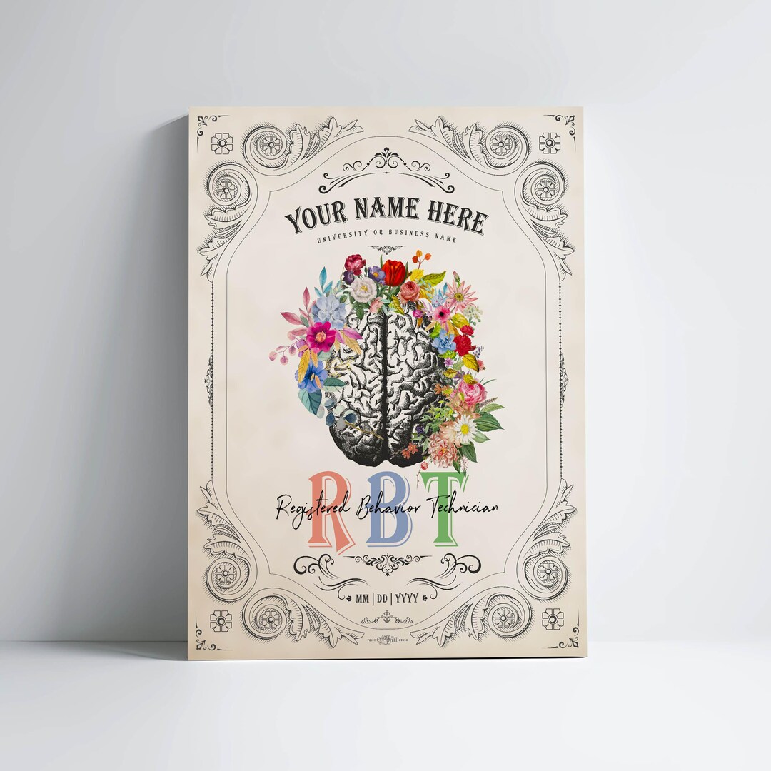Personalized RBT Cerebrum Flower Print for Registered Behavior ...