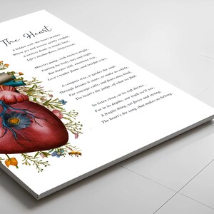 Heart Wall Art, Heart Anatomy, Medical Office Decor, Decor for Clinic ...