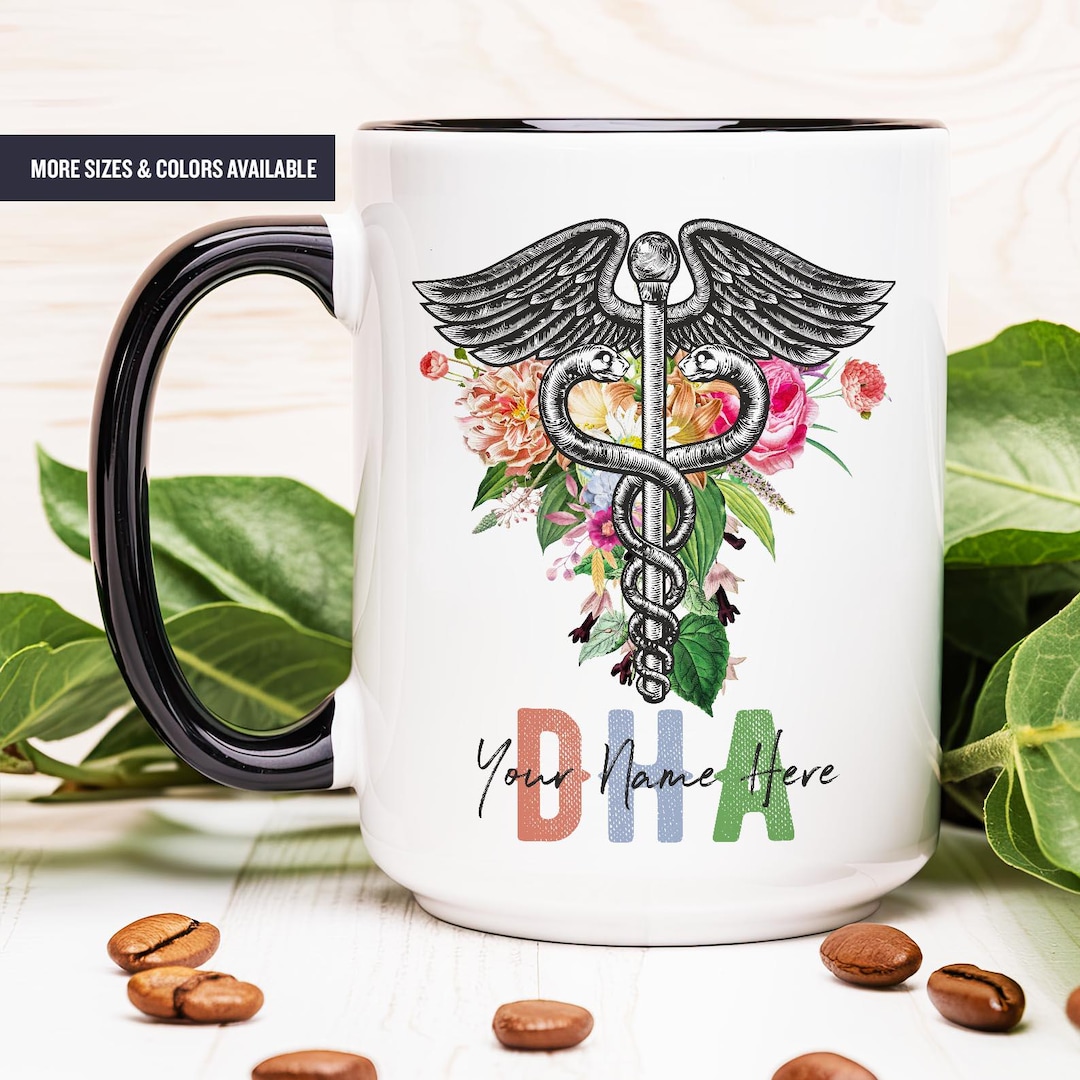 Custom DHA Coffee Mug, Personalized Doctor of Health Administration Cup ...