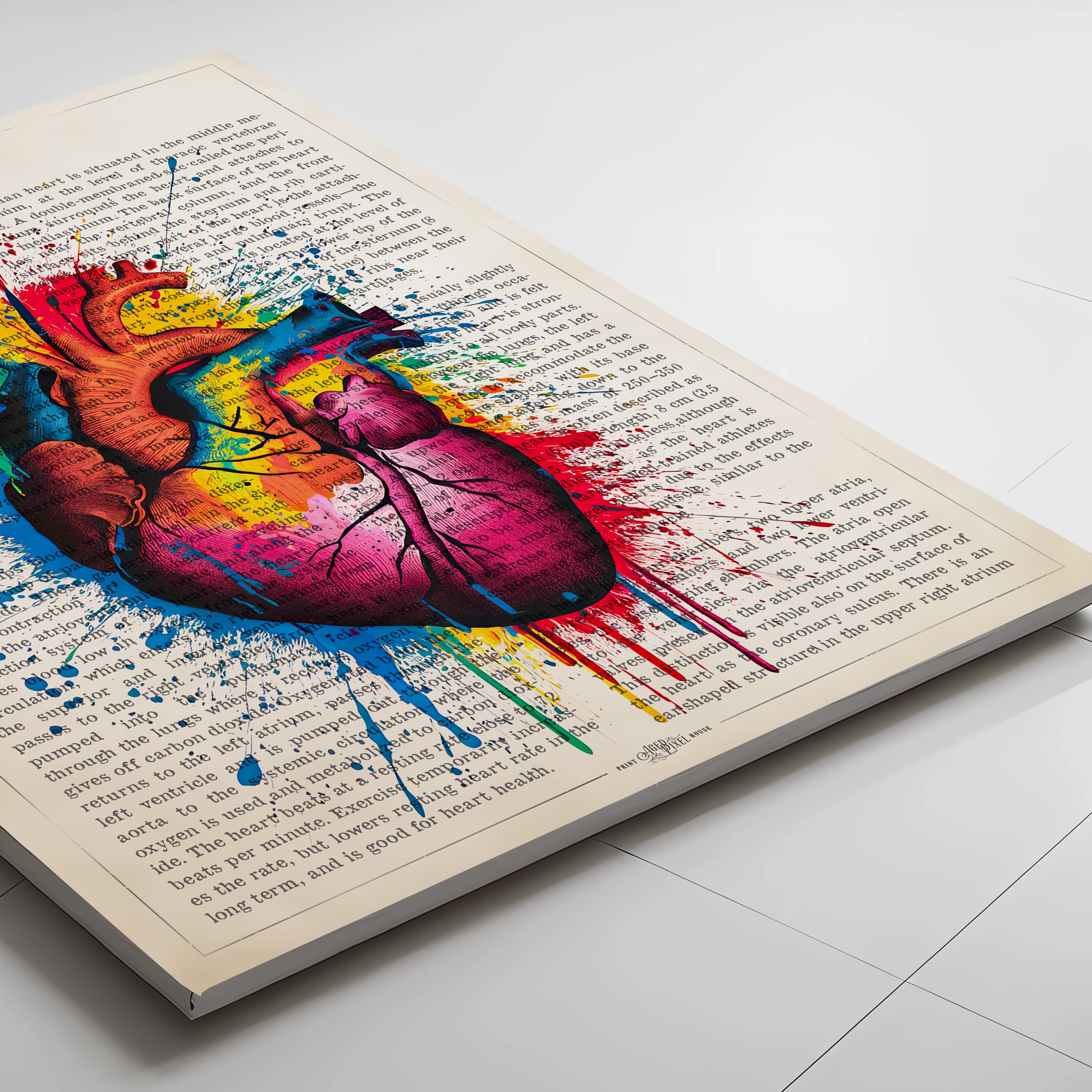 Heart Anatomy Print, Medical Poster, Cardiologist Gift Idea, Cardiology ...