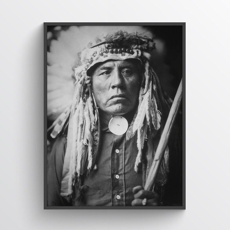 Native American Indian Print Curley Ca. 1905 Indigenous - Etsy