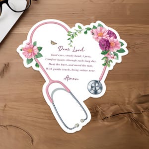 Nurses Prayer Sticker, Nurse Prayer for Health, Nurse Appreciation ...