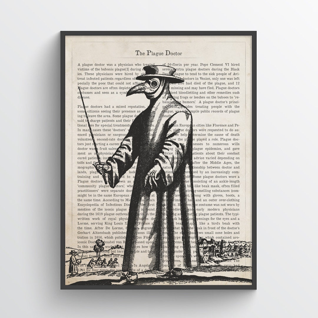 Plague Doctor Print, Physician Gift, Doctor Schnabel, Anatomy art ...