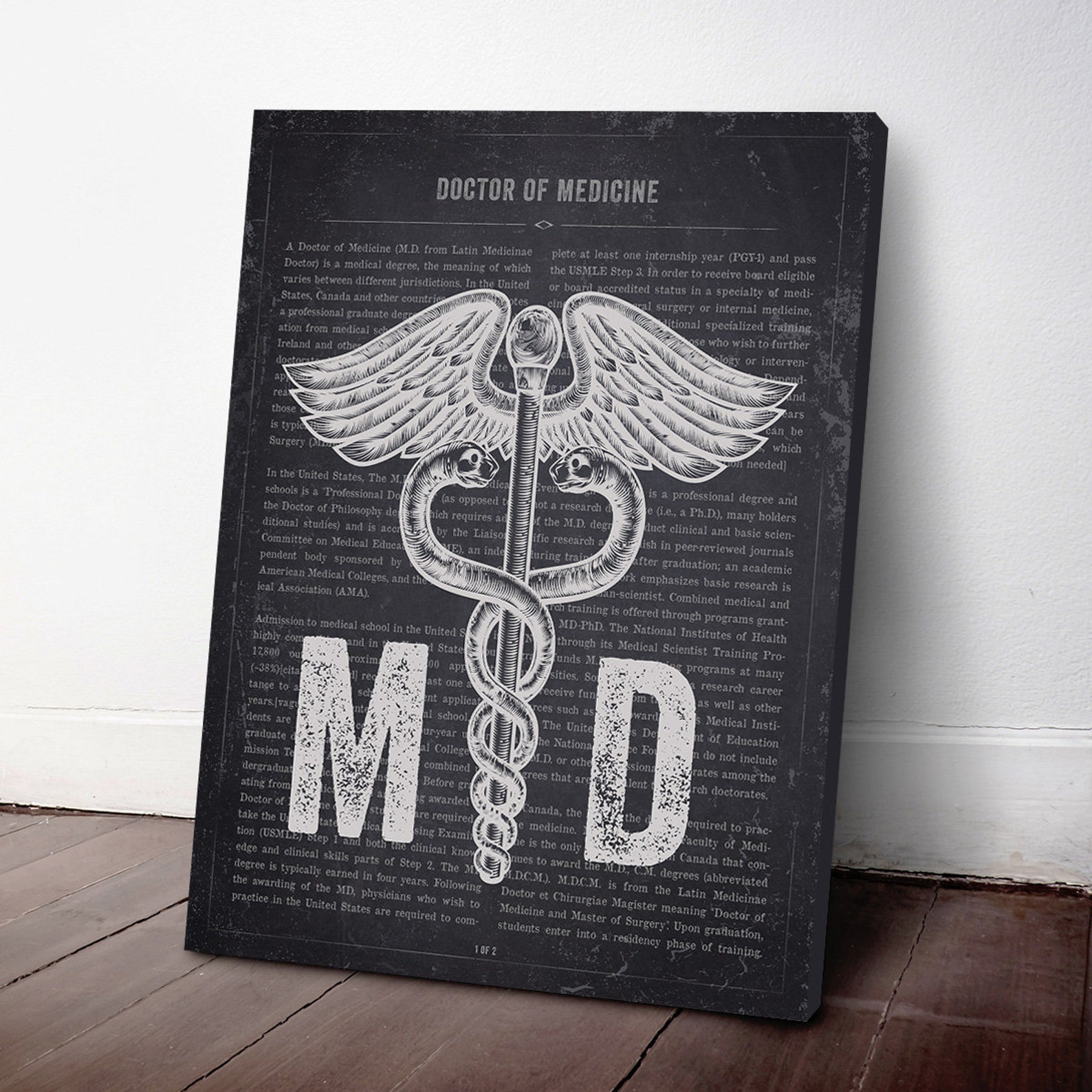 MD Gift Doctor of Medicine Print MD Graduation Gift Idea - Etsy