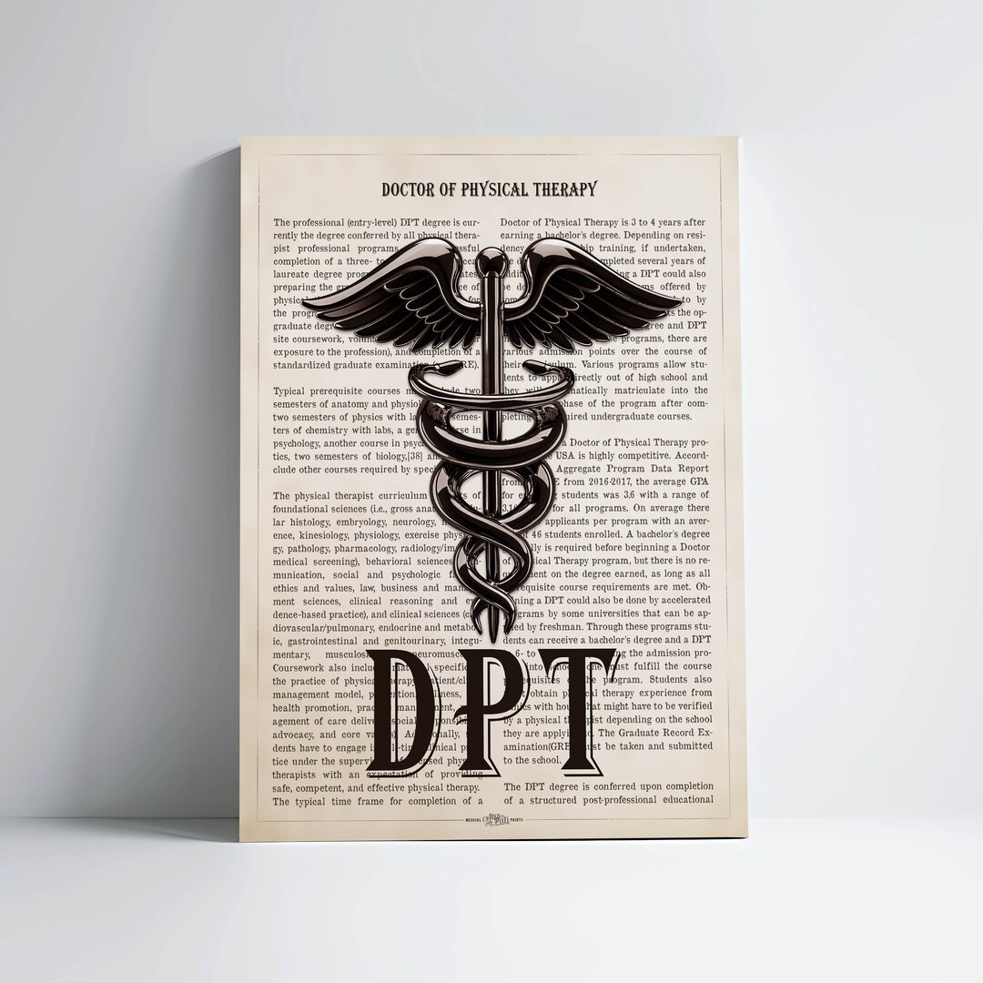 DPT Print, Doctor of Physical Therapy Gift, Gifts for Doctor of ...