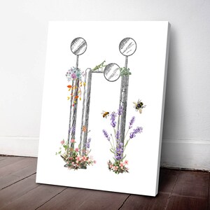 Dental Mouth Mirror With Flowers Print, Dentist Gift Idea, Gift for ...