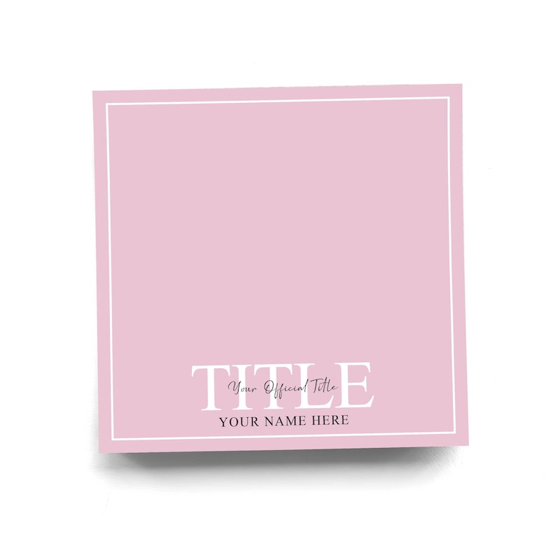 Personalized Sticky Notes - Etsy