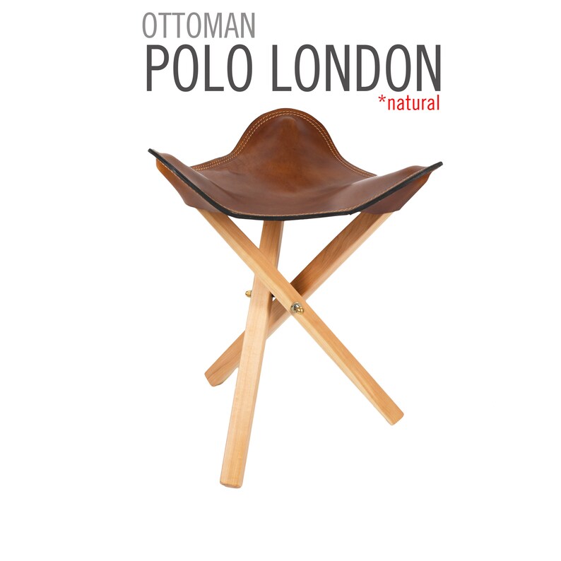 Polo London Leather Best Seller Folding Camping Stool Ideal - Etsy