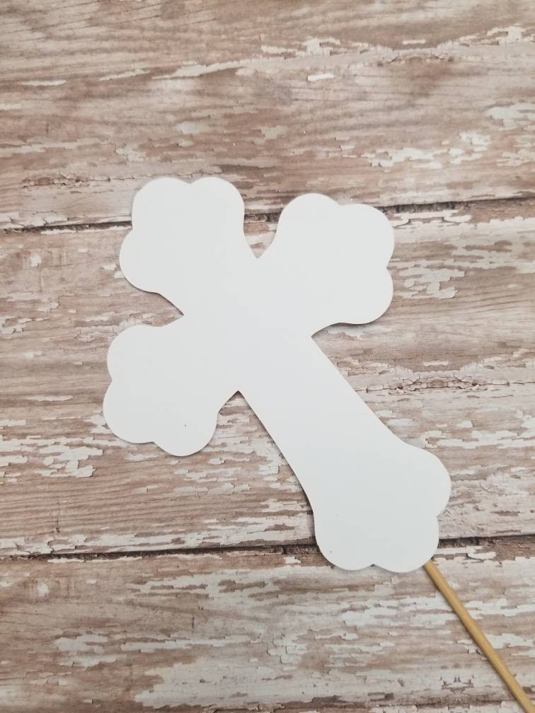 Centerpiece Sticks CROSS Baptism Christening | Etsy