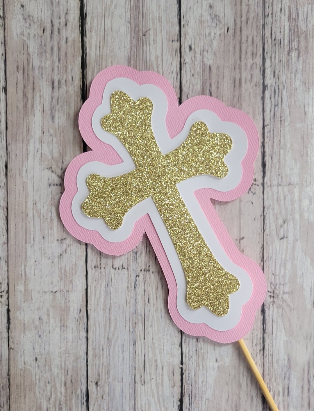 Centerpiece CROSS Sticks | Baptism | Christening | First Holy Communion ...