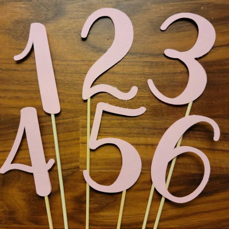Table Numbers on Pick - Etsy