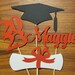 4 Piece personalized GRADUATION STICKS 2023 - Etsy