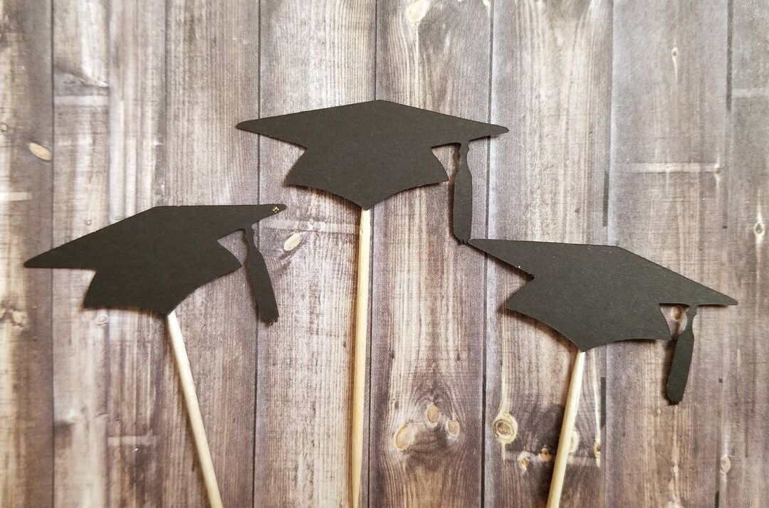 Cupcake Toppers graduation Cap Food Topper - Etsy