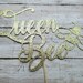 Cake Topper QUEEN BEE Birthday Party Supplies Decor - Etsy