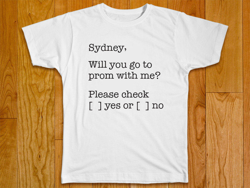 Will You Go Out With Me Check Yes Or No