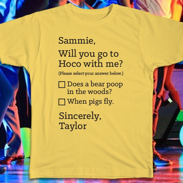 Will You Go to Hoco With Me Sign - Etsy