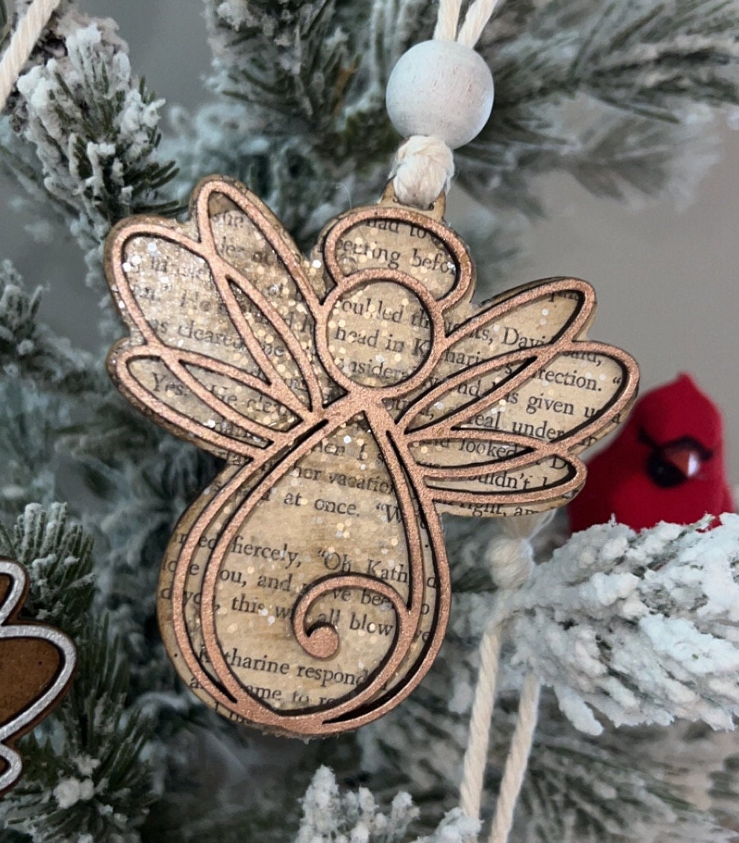 DIY Craft Kit pair of Layered Angel Ornaments - Etsy