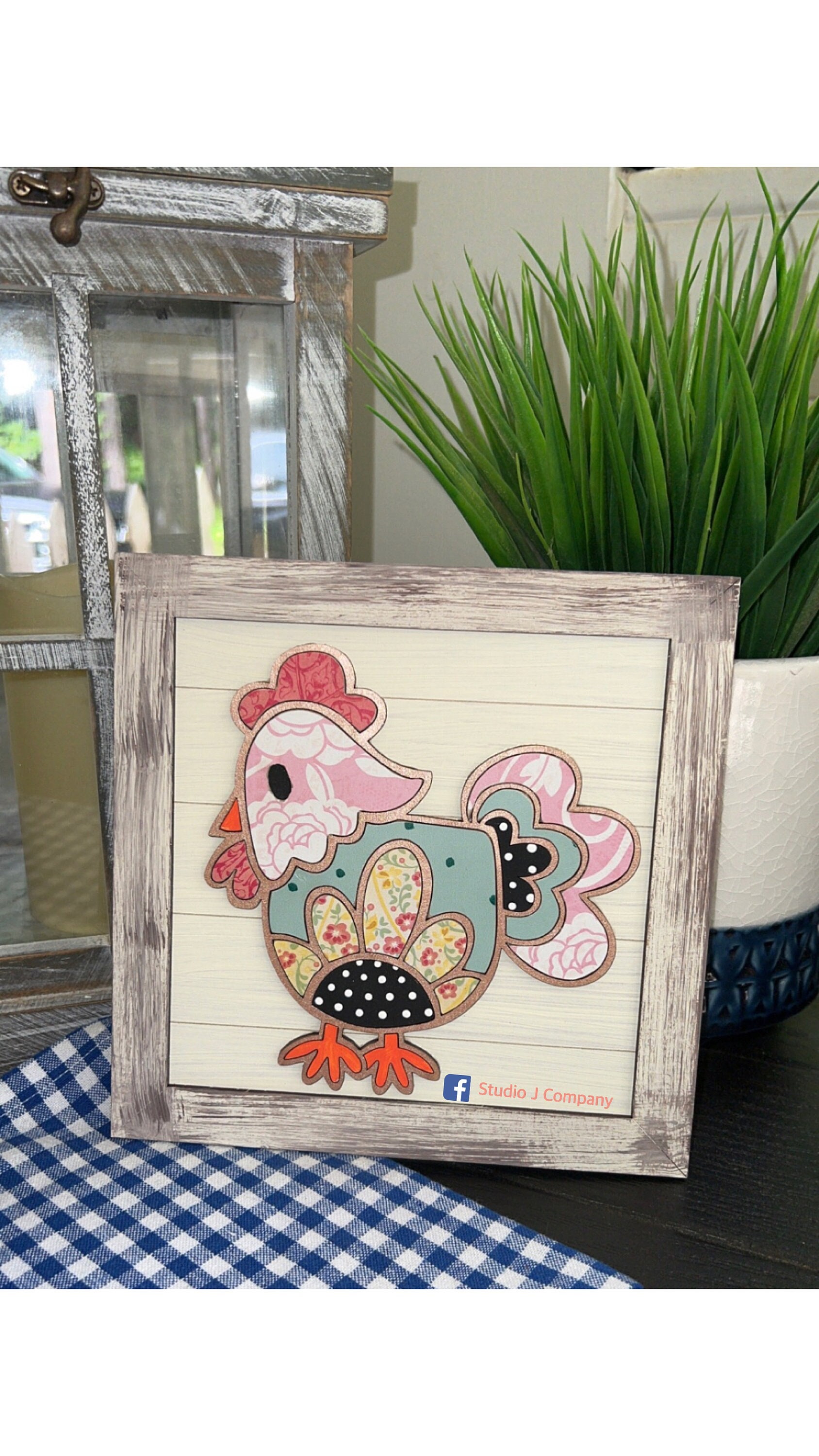 DIY Craft Kit Whimsical Chickens Farmhouse Decor - Etsy