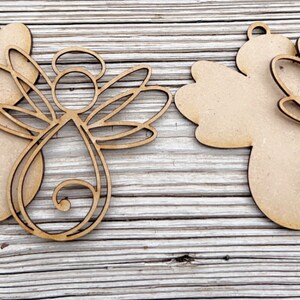 DIY Craft Kit pair of Layered Angel Ornaments - Etsy