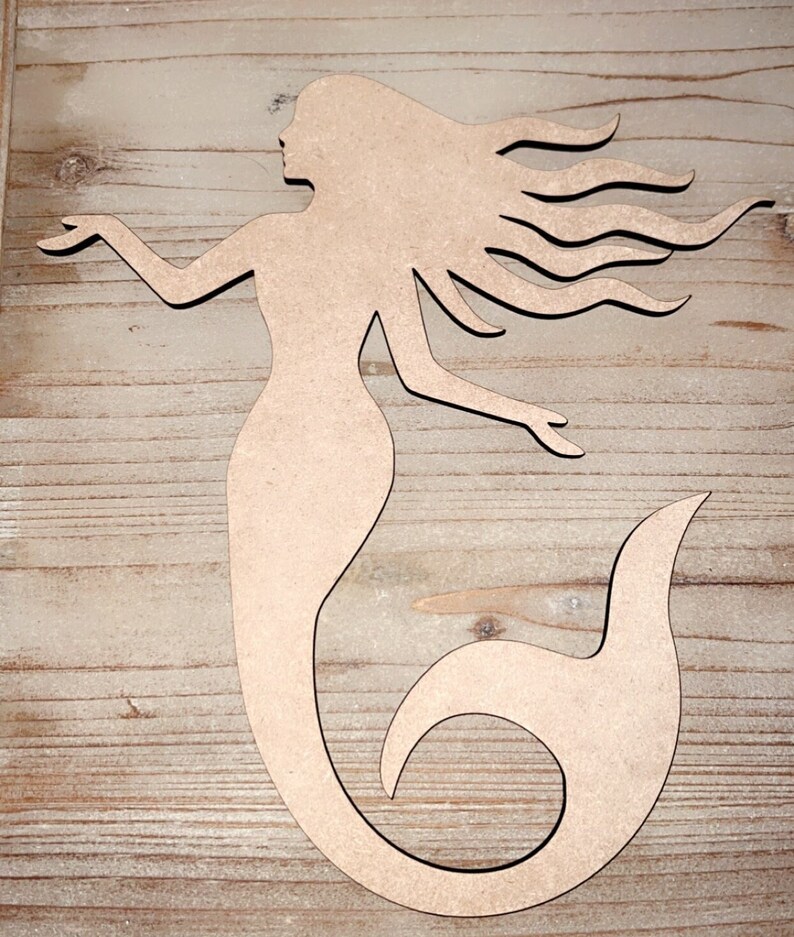 Jumbo Mermaid Laser Cut Out Beach Craft Supplies - Etsy