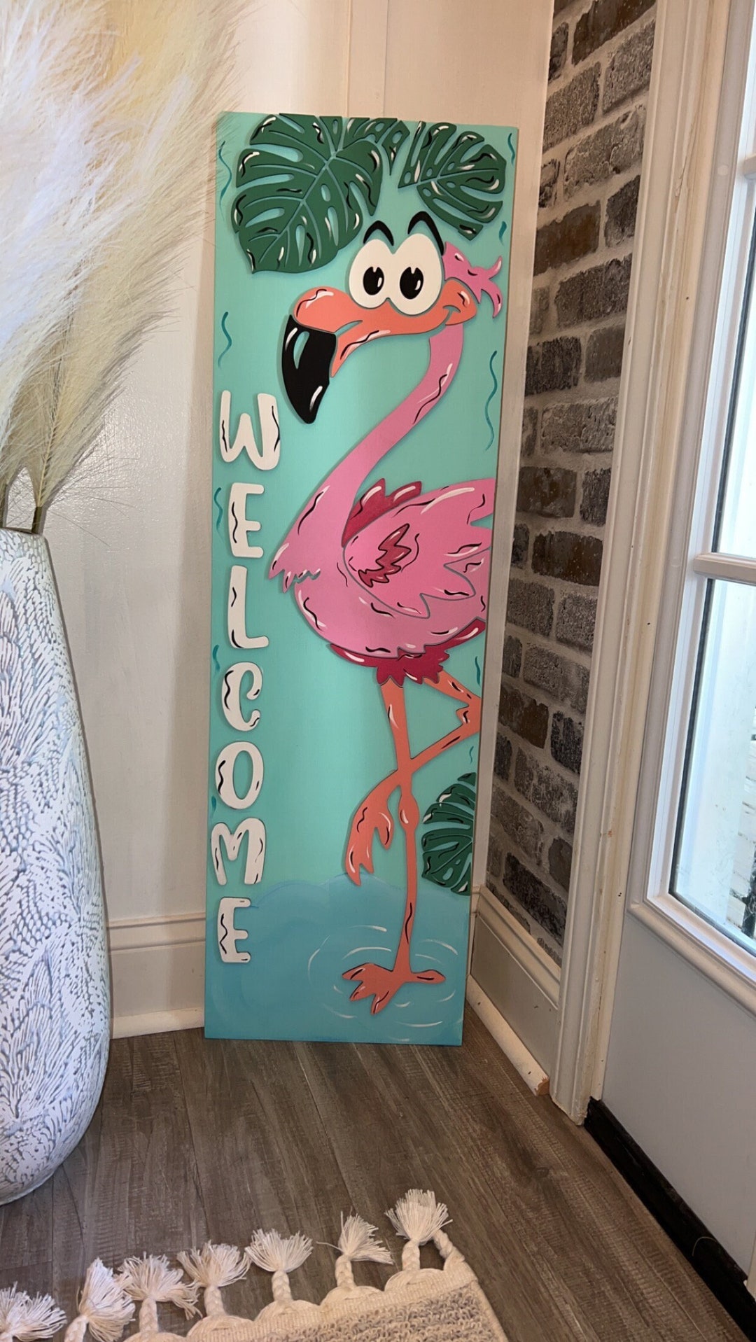 DIY Flamingo Porch Leaner Kit Laser Cut Design Pieces Only Base Board is Not Included - Etsy UK