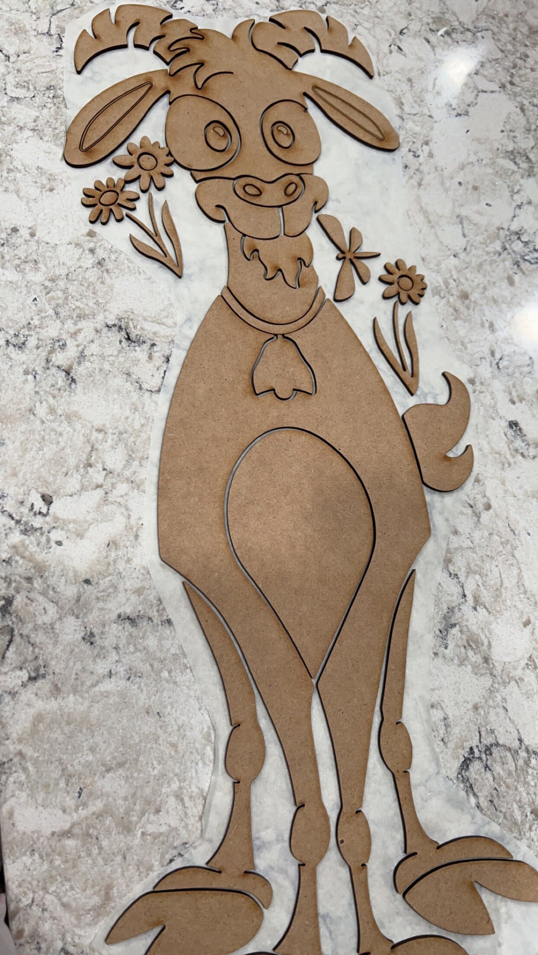 DIY Craft Kit Laser Cut Goat Welcome to Our Farm Porch Leaner Design ...