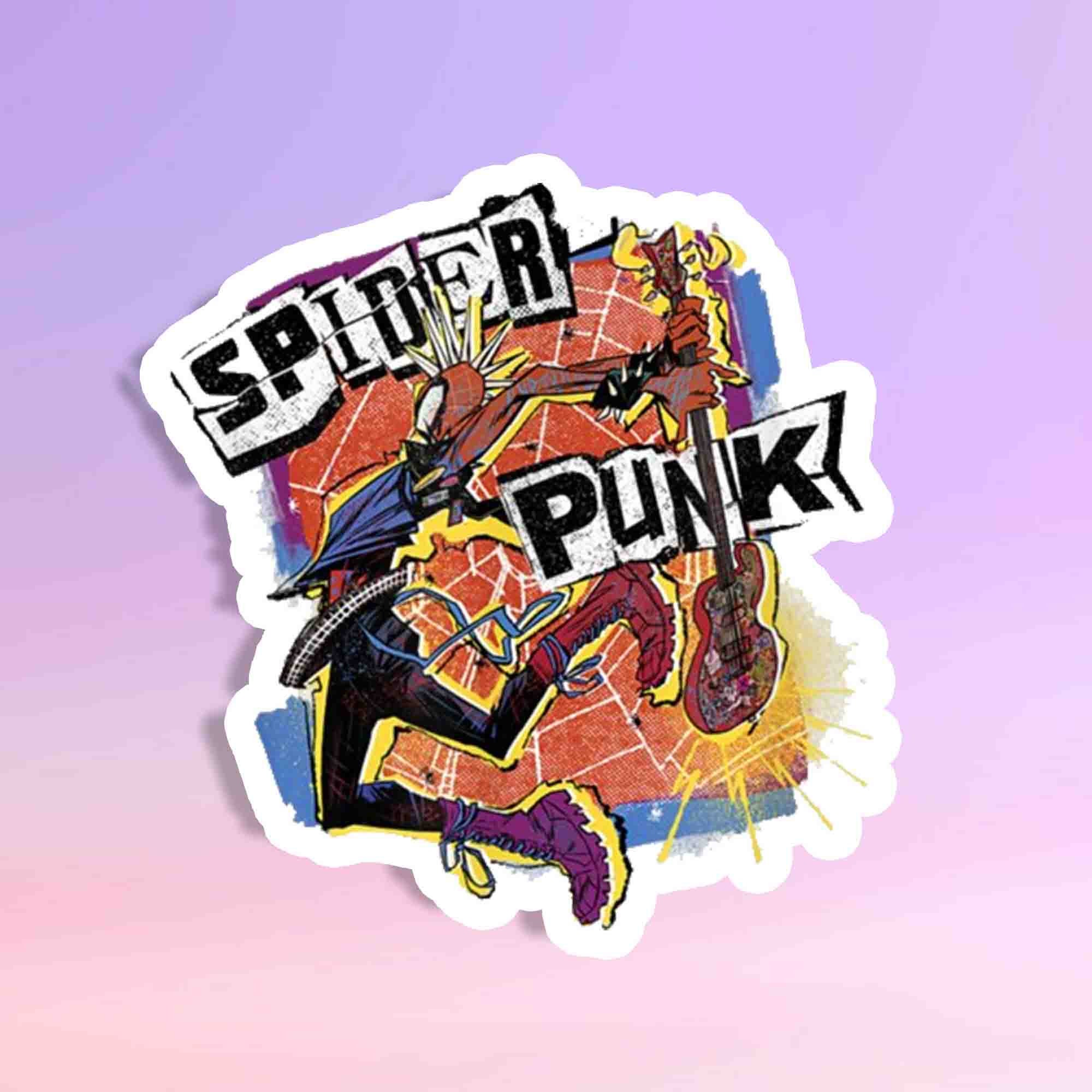 Spider Punk Sticker Water-resistant Vinyl Across the - Etsy