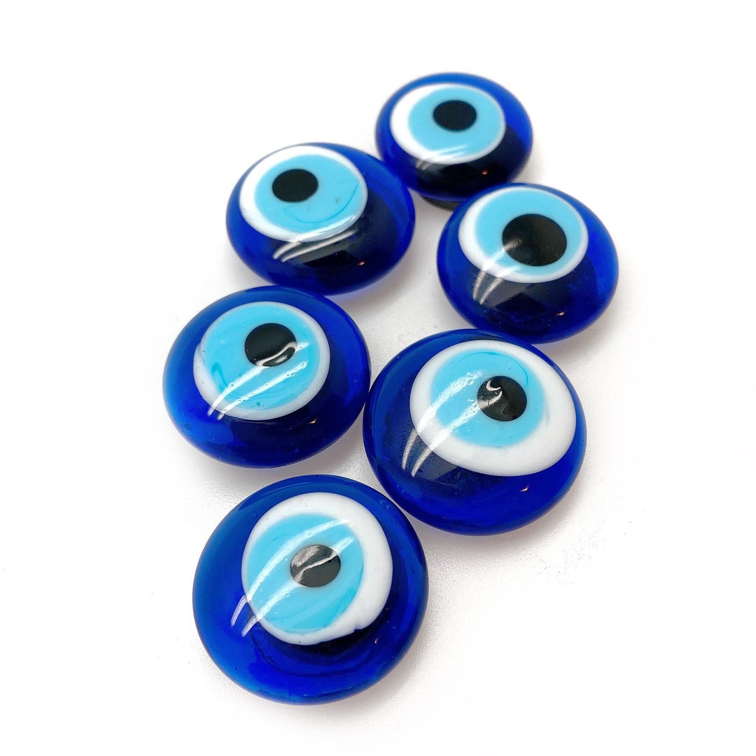 Set of 10 Evil Eye Glass Round Magnets, Evil Eye Fridge Magnet, Home ...
