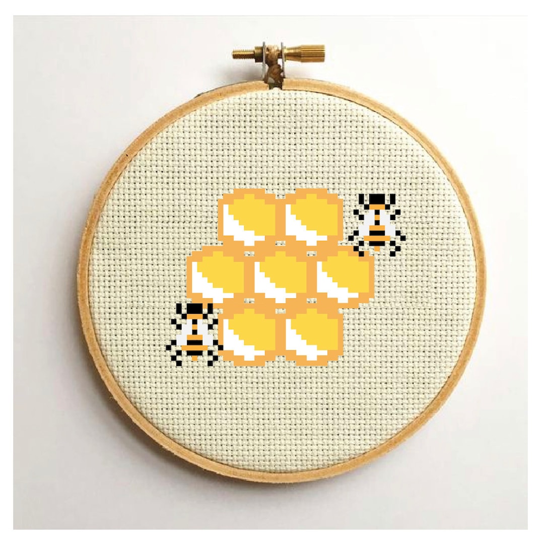 Bee Honeycomb - Counted Cross Stitch Pattern {PDF Instant Download} - Etsy