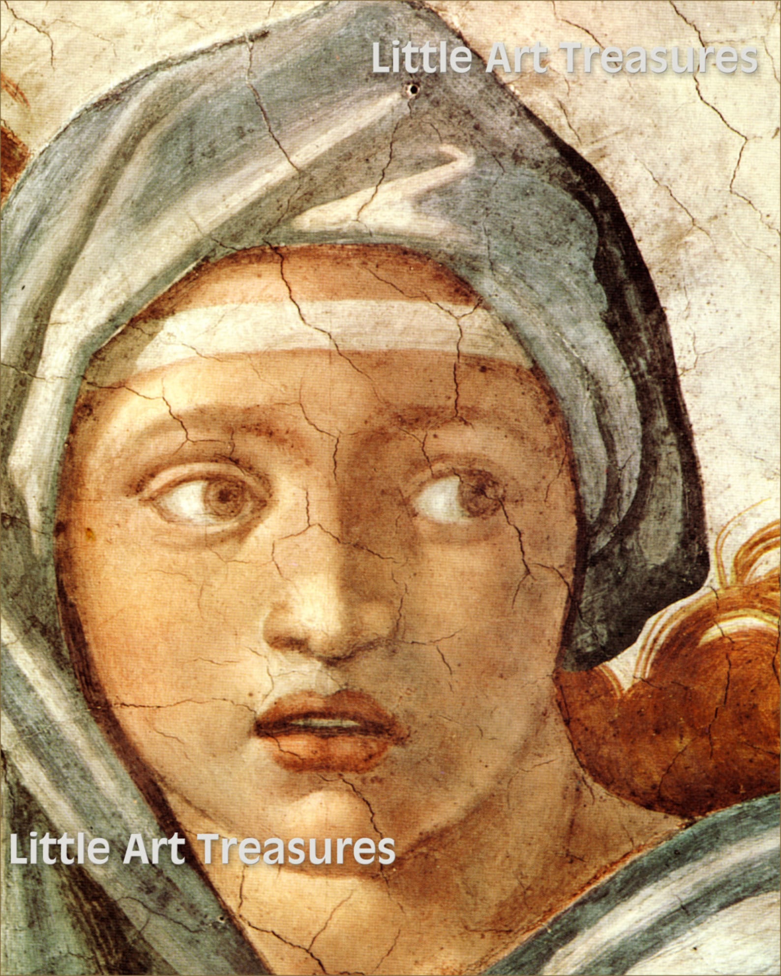 DELPHIC SYBIL on Sistine Chapel by Michelangelo Museum Quality Giclée ...