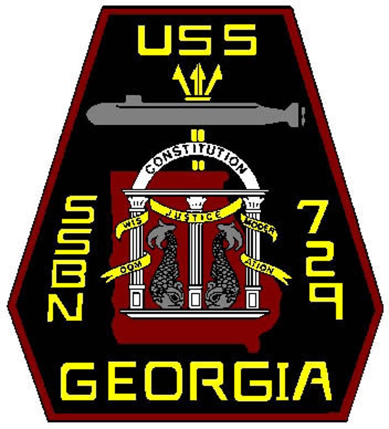 USS Georgia SSGN / SSBN-729 Nuclear Submarine Giclée Print of Painting ...